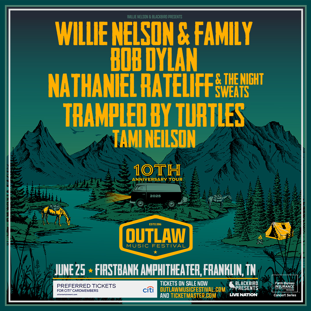 Outlaw Music Festival – 10th Anniversary Tour Featuring Willie Nelson & Family, Bob Dylan ...