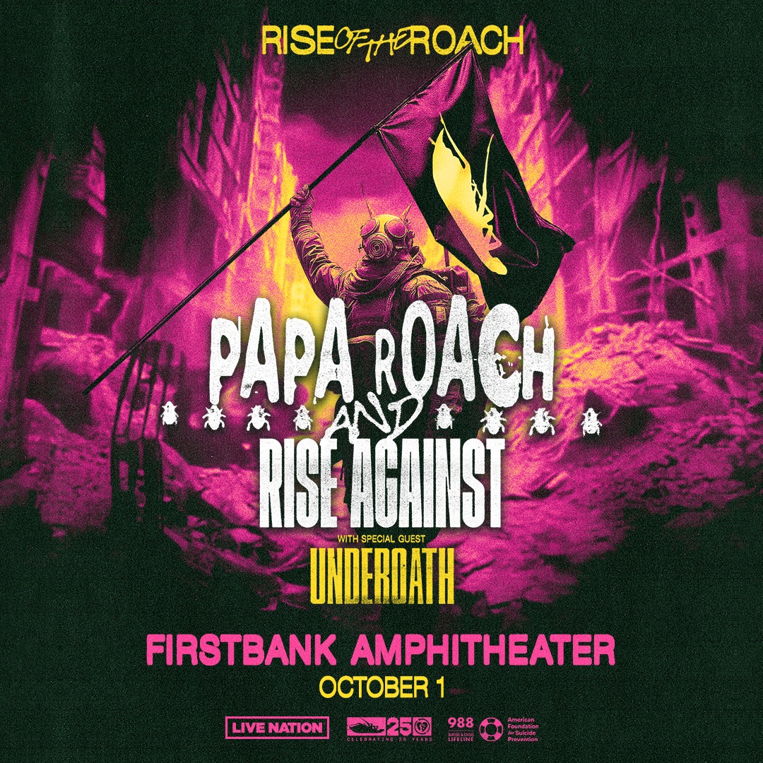 Rise of the Roach Tour - Papa Roach and Rise Against with special guest Underoath