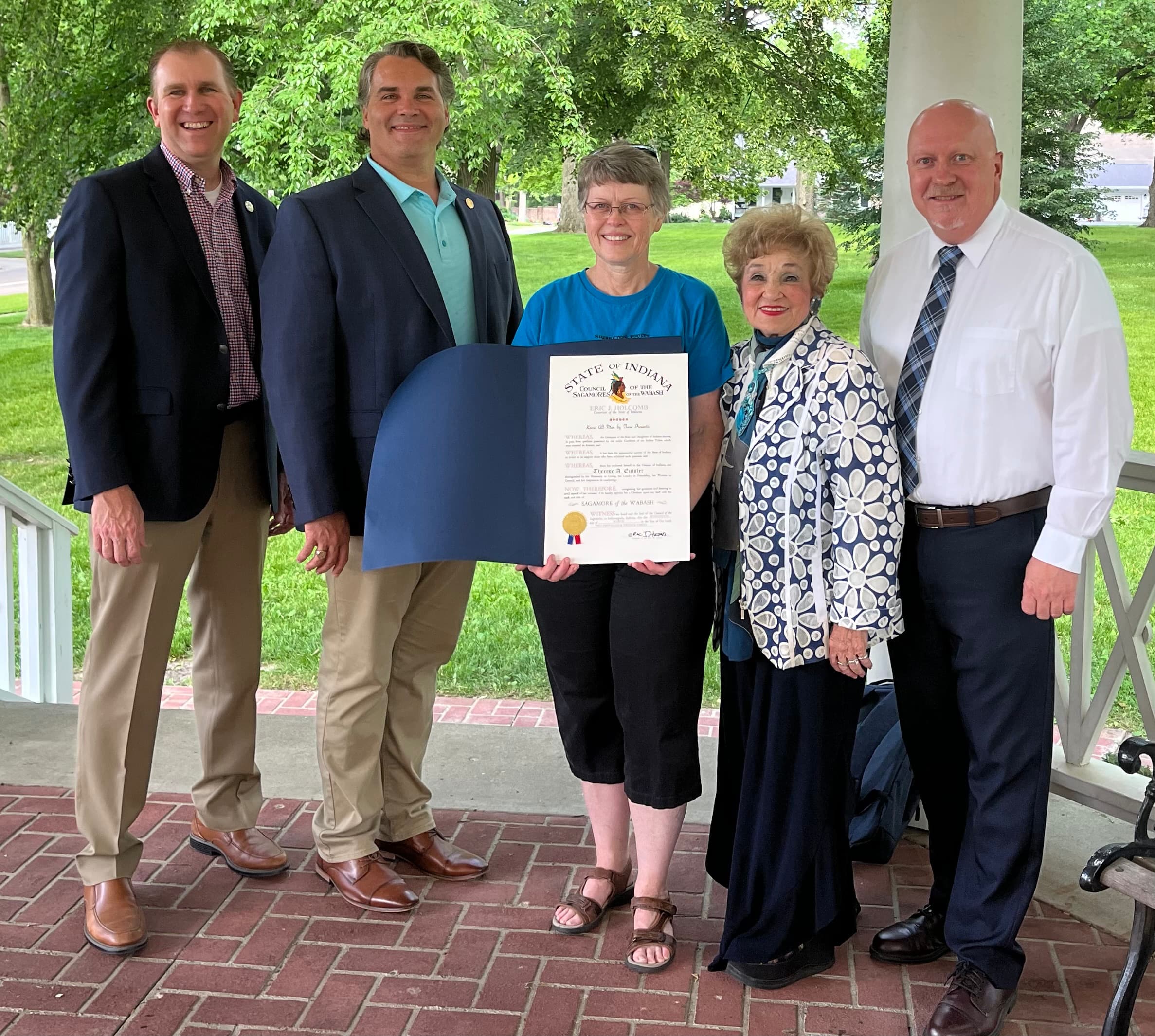 Jasper Native Receives Third Sagamore of the Wabash