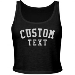 Custom Crop Tops, Personalized Crop Tops, Crop Top Tanks