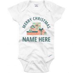 Custom First Christmas Onesies | Customized Girl