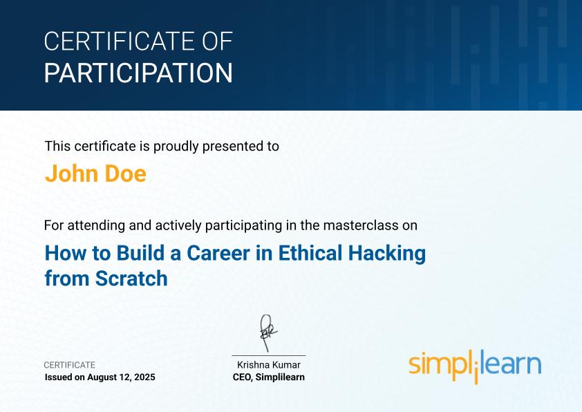 How to Build a Career in Ethical Hacking from Scratch in 2025 - Webinar